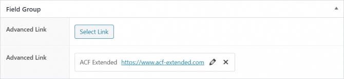 Advanced Link – ACF Extended