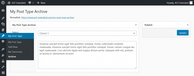 Post Type Archive – ACF Extended Post Type Archive – ACF Extended